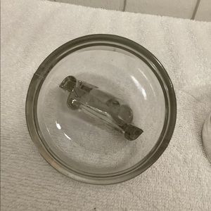 Jeanette | Accents | Jeanette Glass Clear Powder Jar With Elephant Lid ...